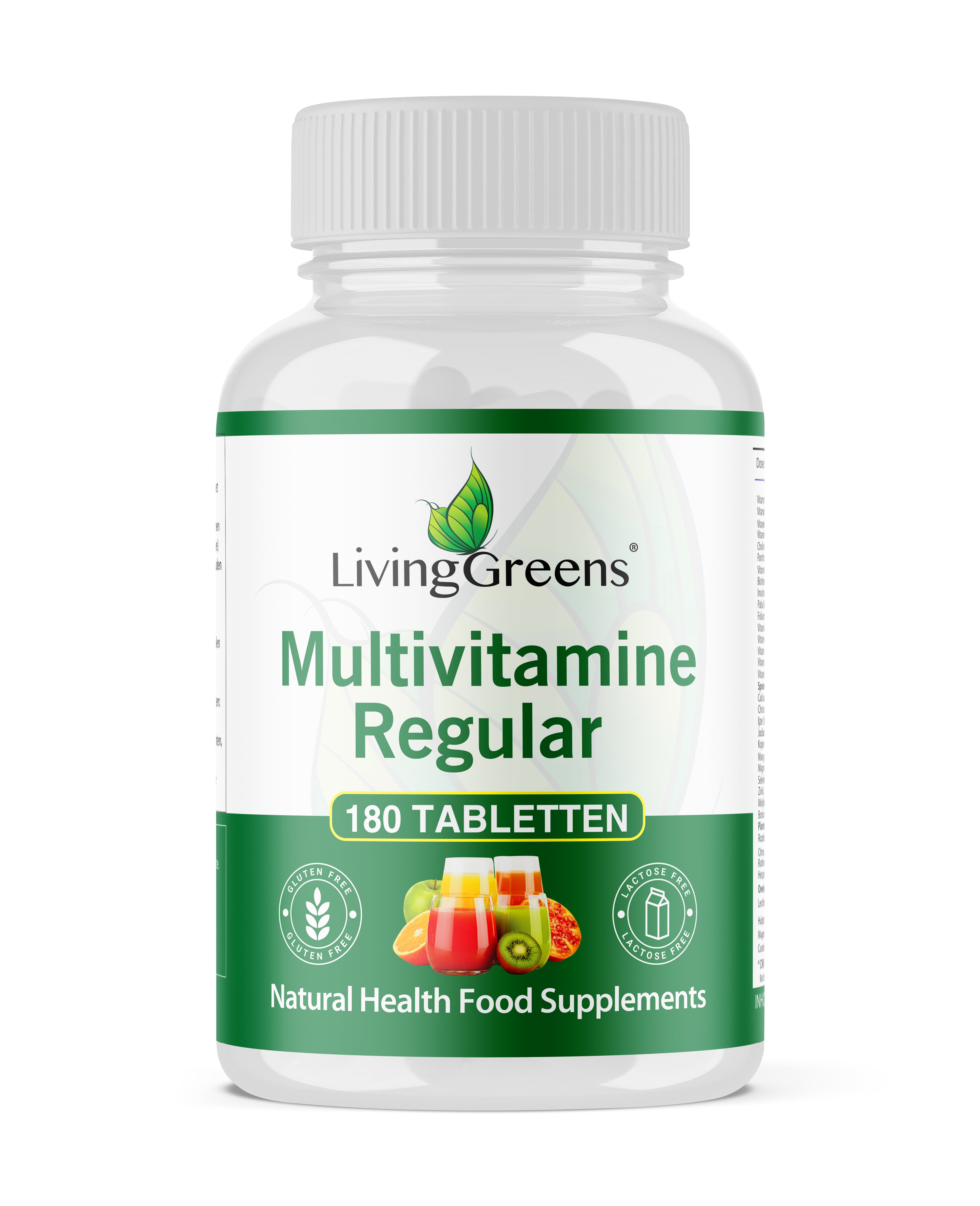 Multivitamine regular 180 tabletten – Vitality Brands Europe