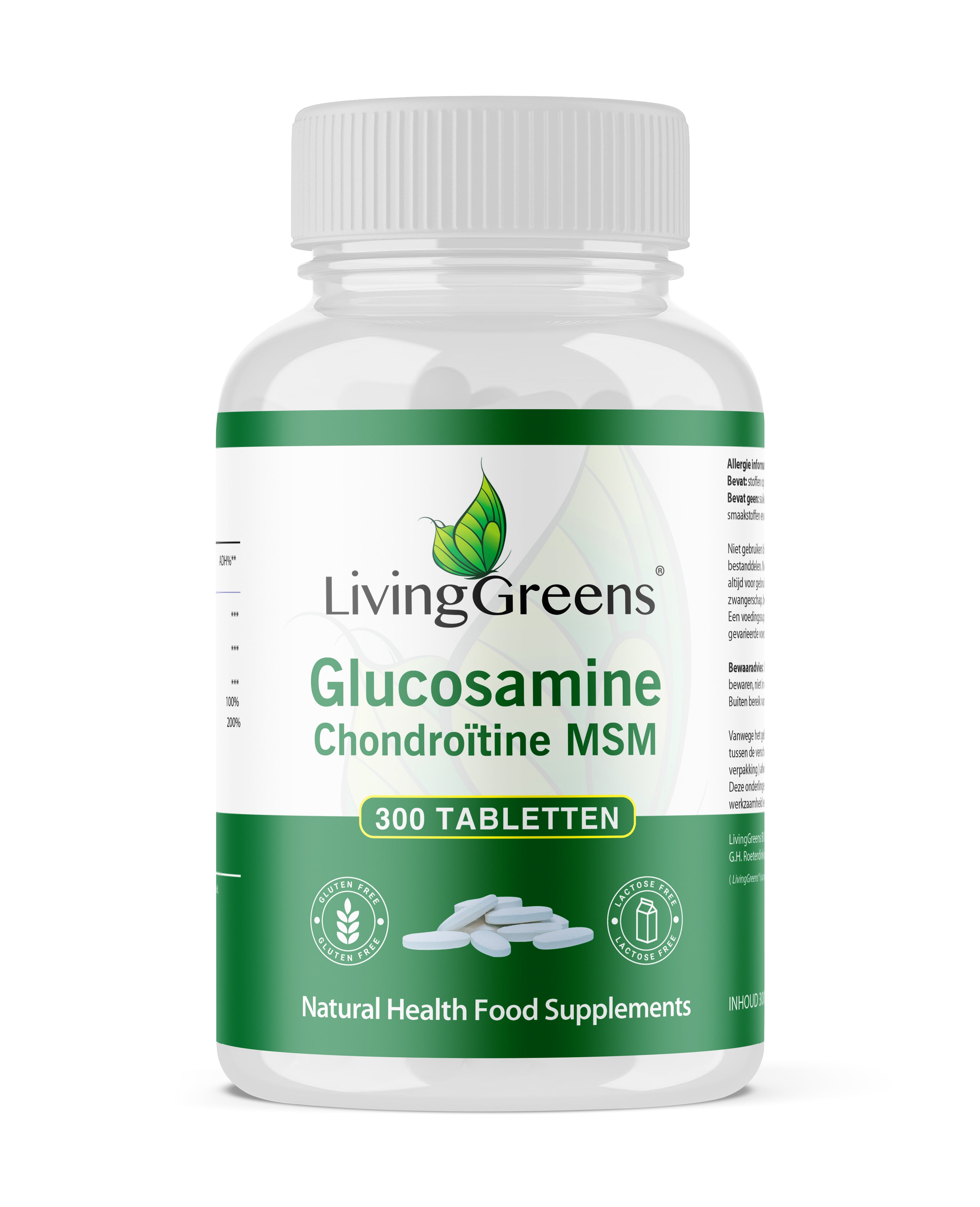 Glucosamine-Chondroïtine-MSM 300 tabletten – Vitality Brands Europe